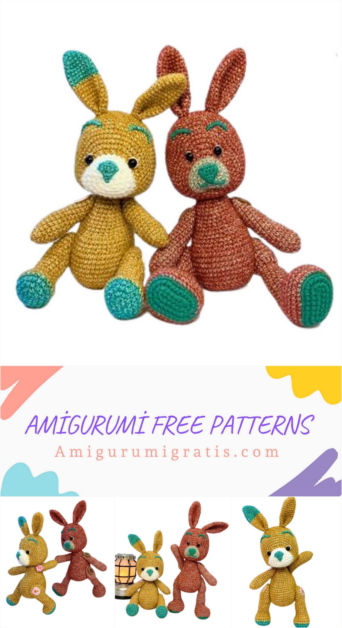 Amigurumi Bunny Jill & Gill Pattern - Amigurumi Pattern