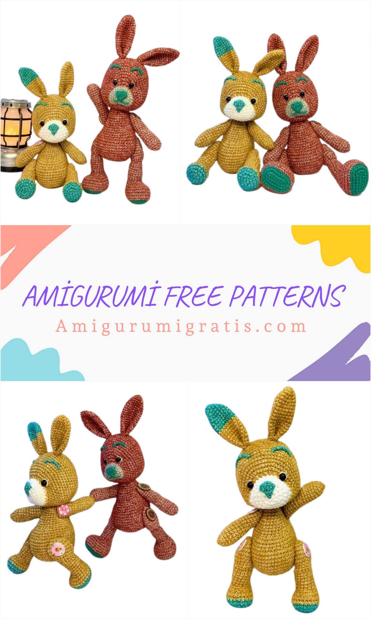 Amigurumi Bunny Jill & Gill Pattern - Amigurumi Pattern