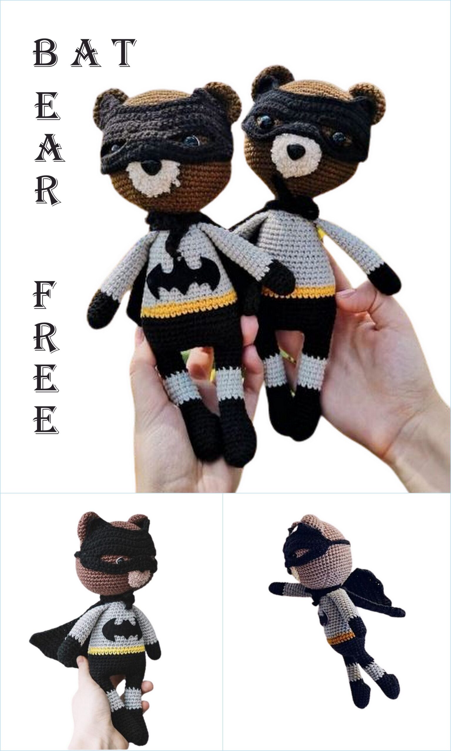 Amigurumi BatBear Free Pattern - Amigurumi Pattern