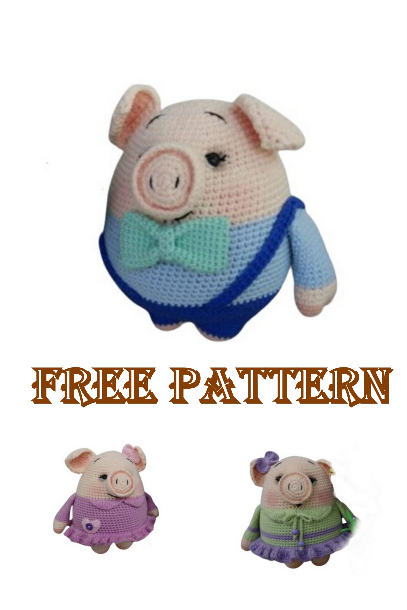 Amigurumi Mini Pigs Free Pattern – Amigurumi Pattern