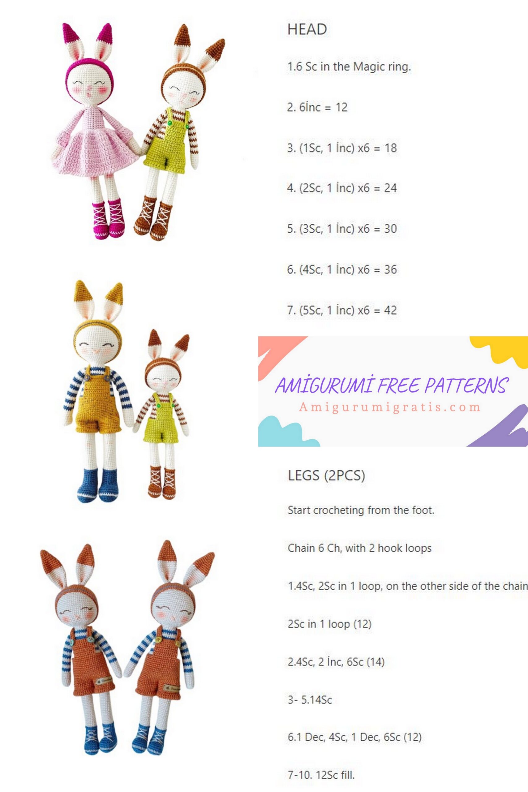 Amigurumi Bunny Mimi Free Pattern – Amigurumi Pattern