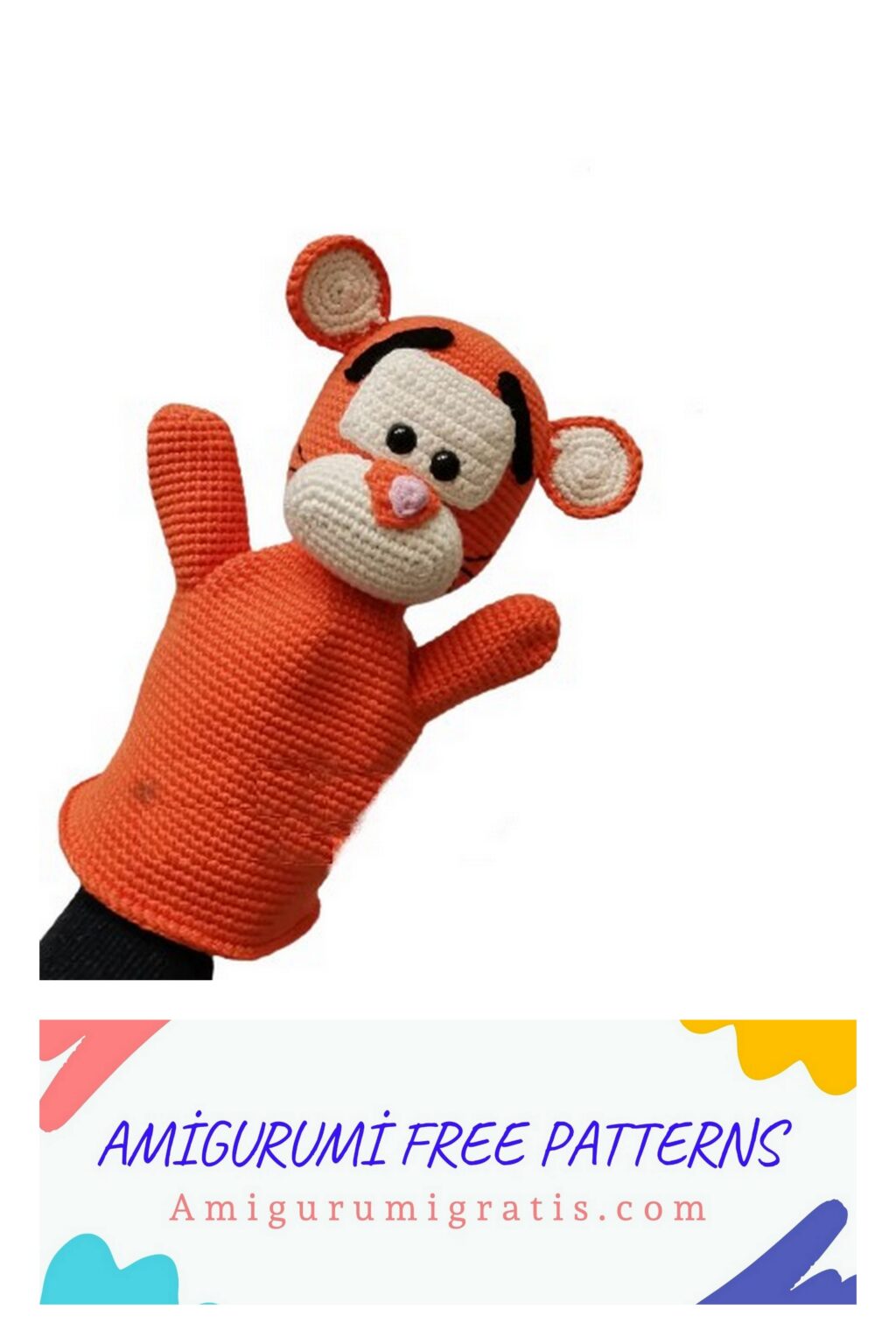 Amigurumi Tiger Hand Puppet Free Pattern - Amigurumi Pattern