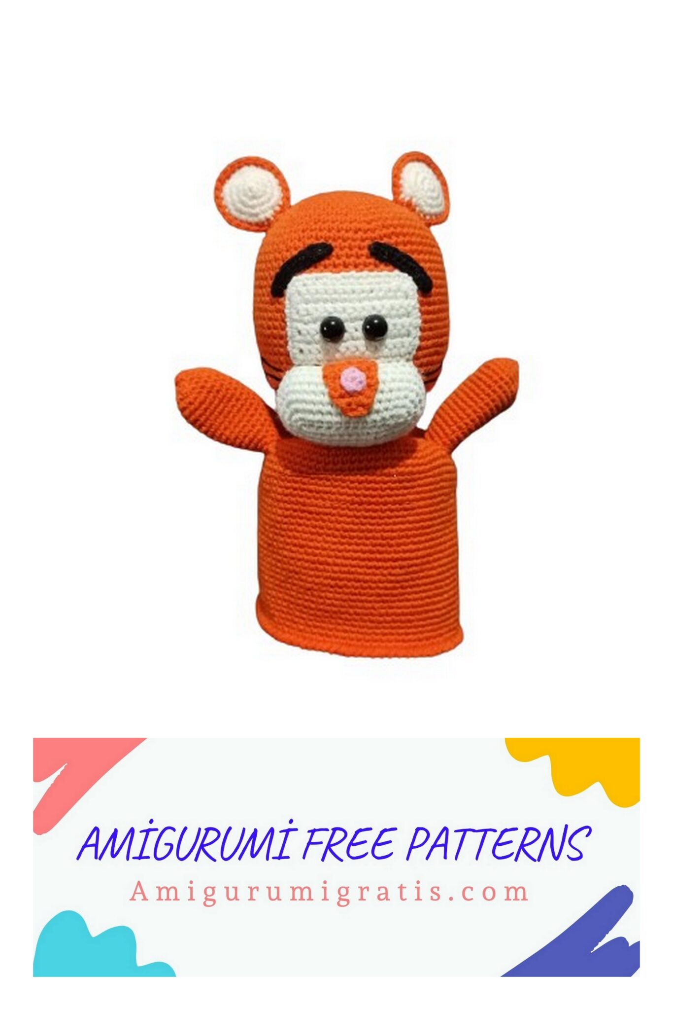 Amigurumi Tiger Hand Puppet Free Pattern - Amigurumi Pattern