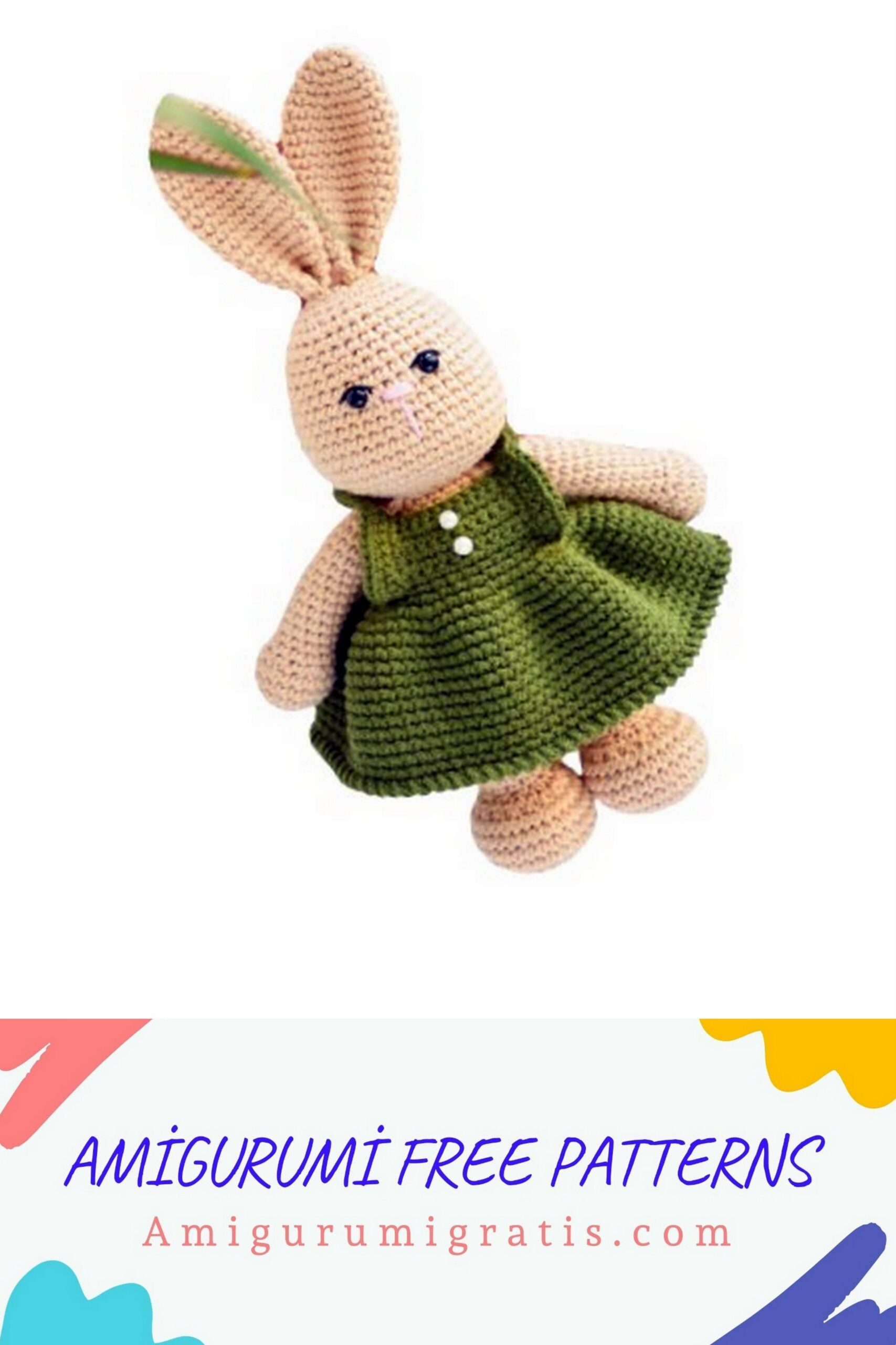 Amigurumi Bunny in Dress Free Pattern - Amigurumi Pattern