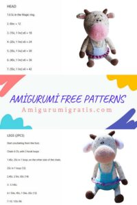 Amigurumi Cow Milka Free Pattern – Amigurumi Pattern