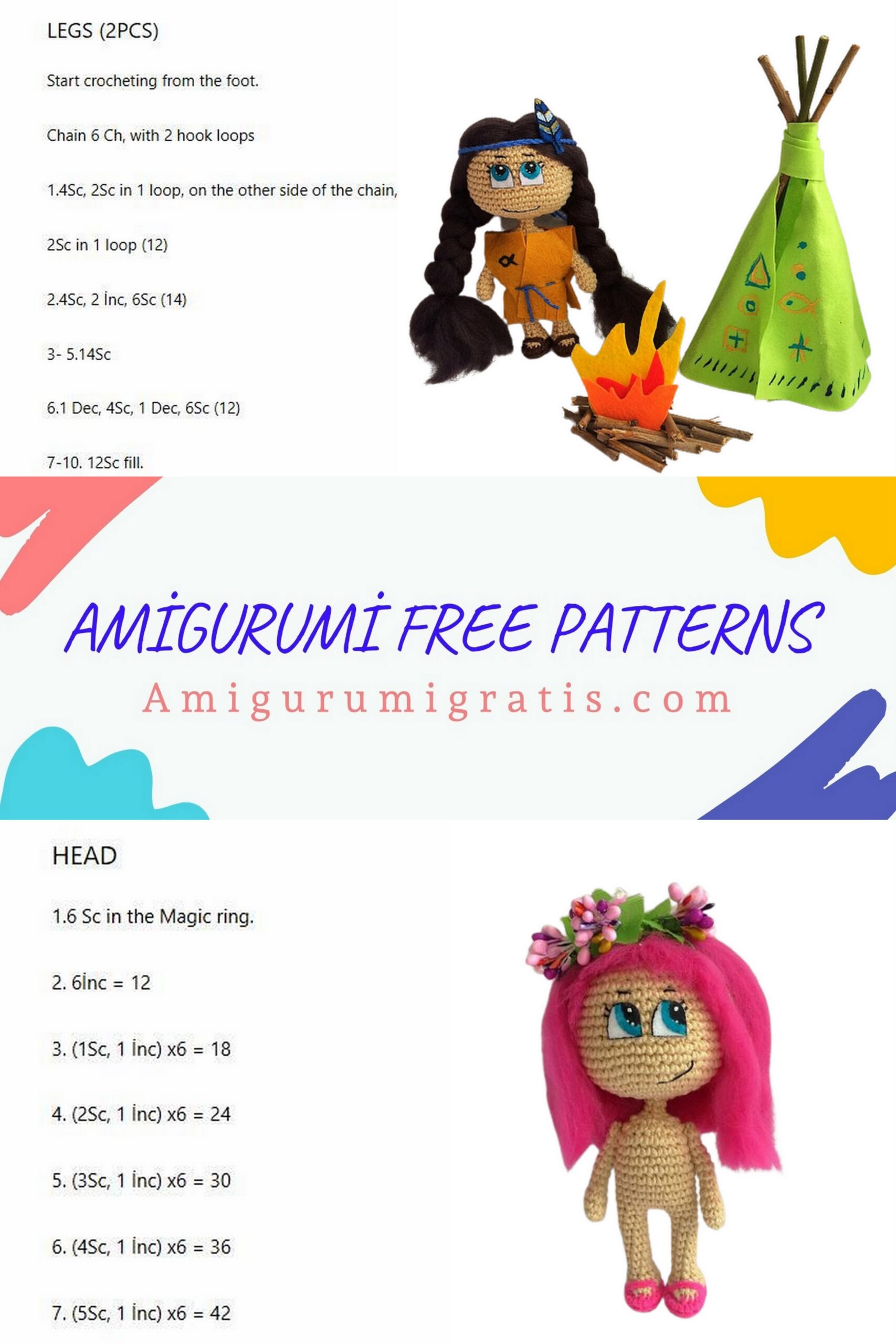 Amigurumi Small Doll Free Crochet Pattern – Amigurumi Pattern