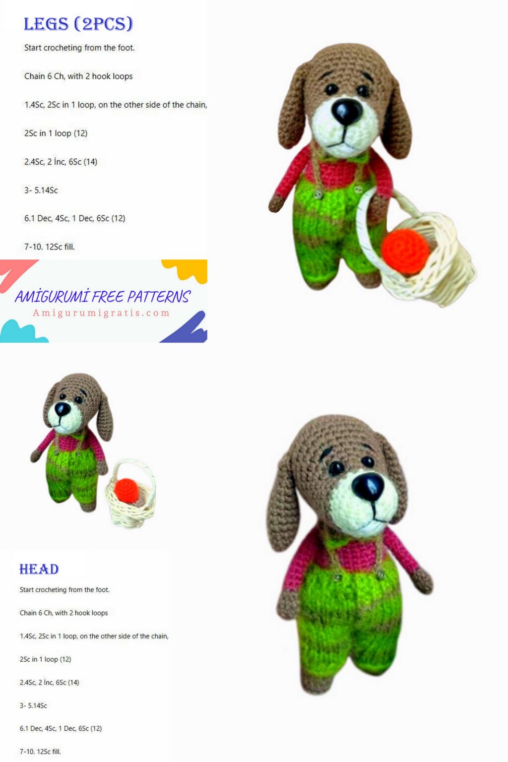 Amigurumi Beagle Crochet Free Pattern – Amigurumi Pattern
