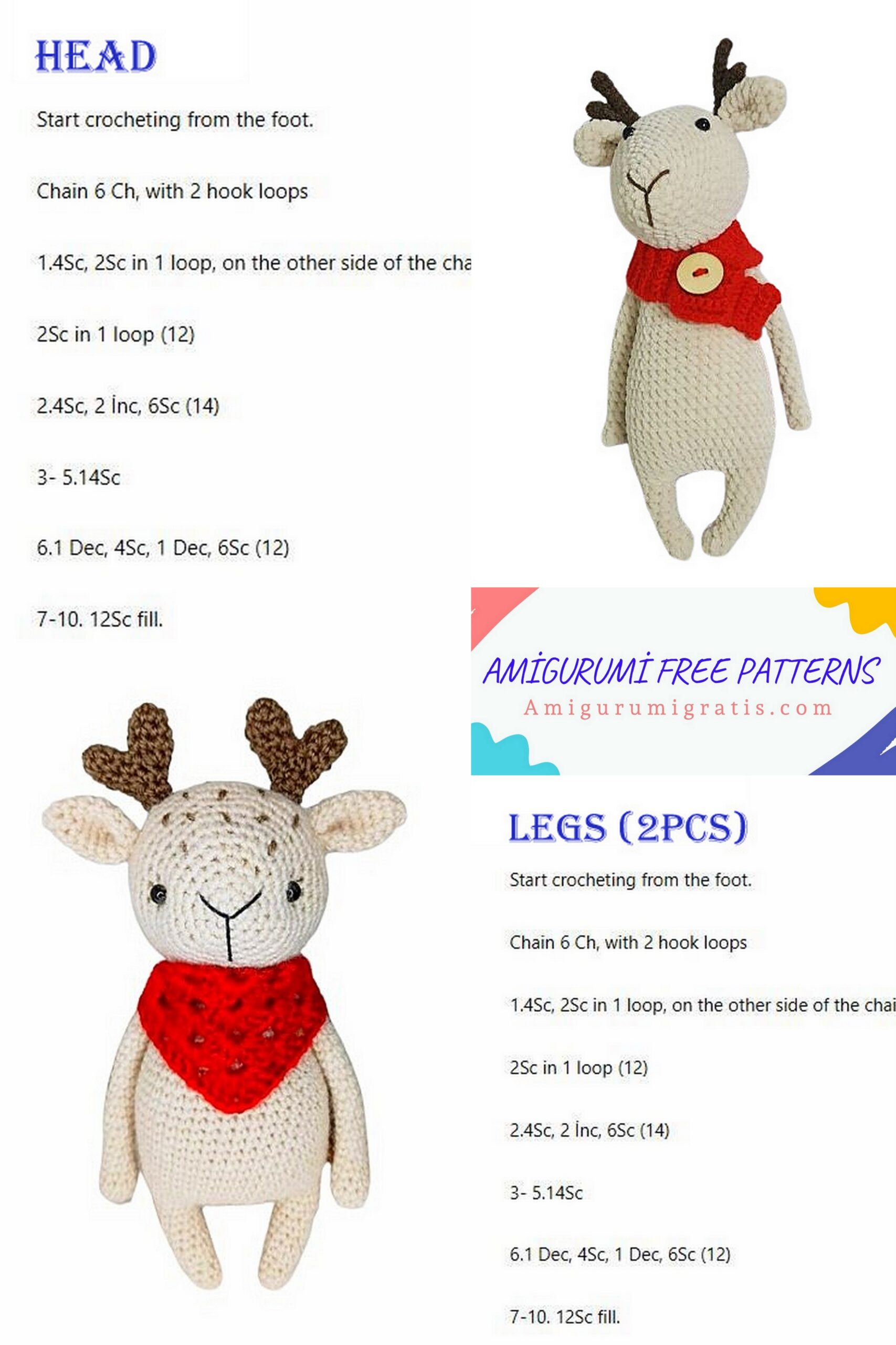 Amigurumi Fawn Crochet Free Pattern – Amigurumi Pattern