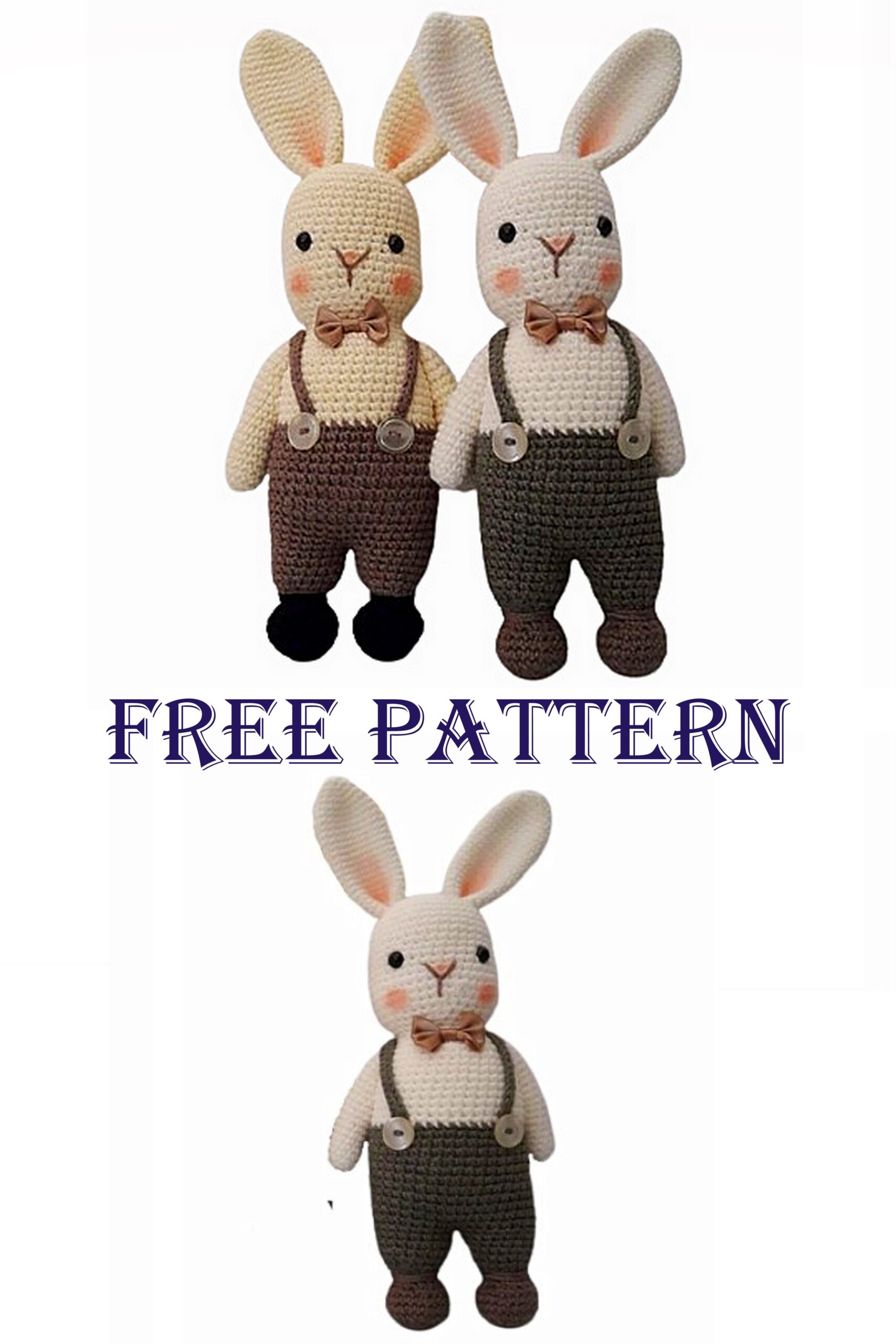 Amigurumi Classic rabbit Free Pattern – Amigurumi Pattern