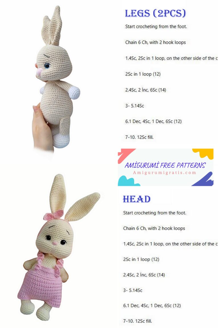 Amigurumi Spring Bunny Free Pattern - Amigurumi Pattern