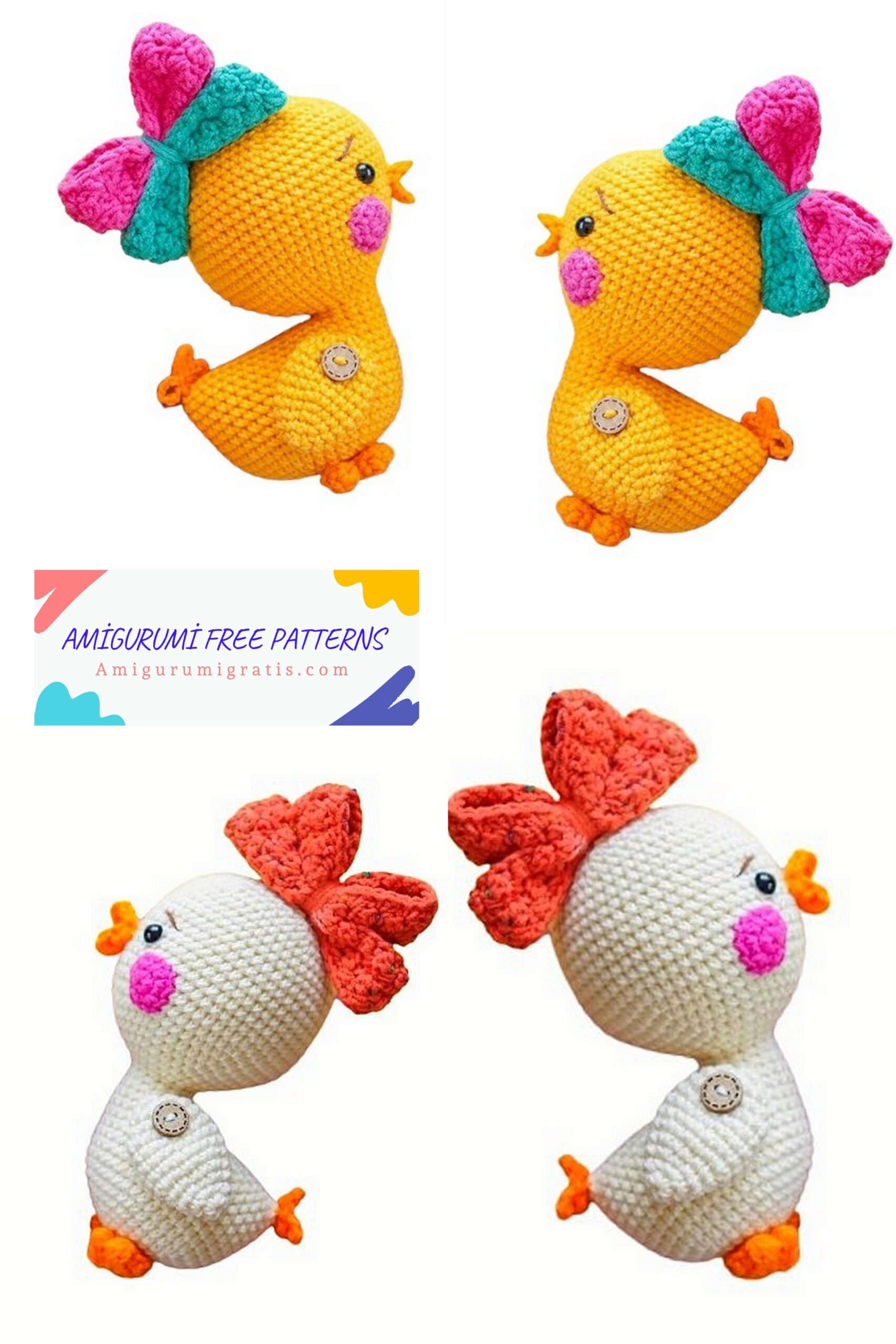 Amigurumi fancy Duck Free Pattern – Amigurumi Pattern