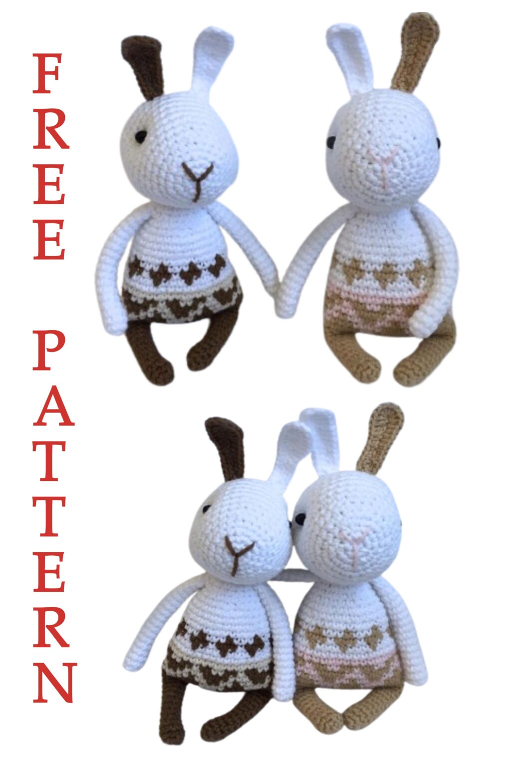 Realistic Crochet Bunny Amigurumi Free Pattern – Amigurumi Pattern