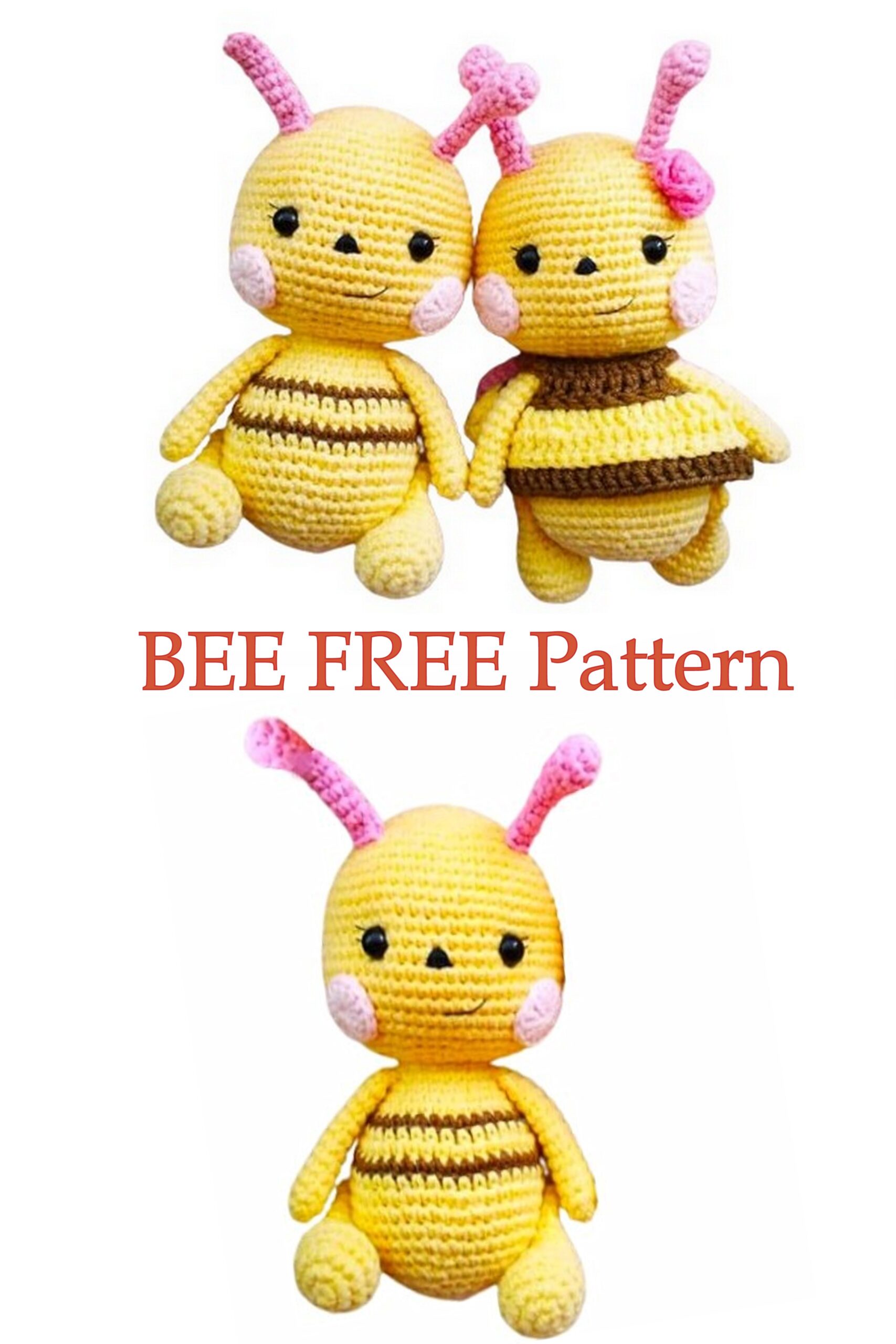 Easy Crochet Bee Amigurumi Free Pattern – Amigurumi Pattern