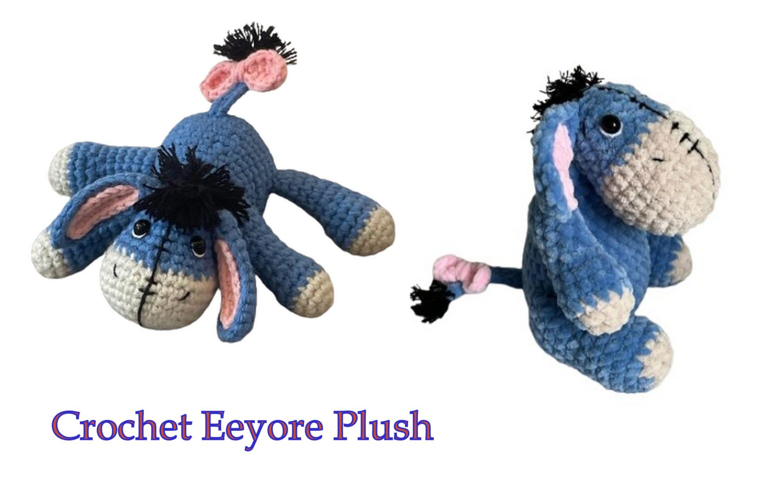 Crochet Eeyore Plush Amigurumi Free Pattern - Amigurumi Pattern
