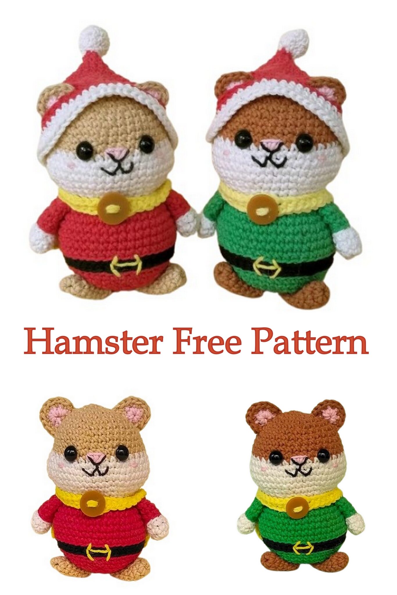 Hugo The Hamster Amigurumi Pattern- Crochet Hamster – Amigurumi Pattern