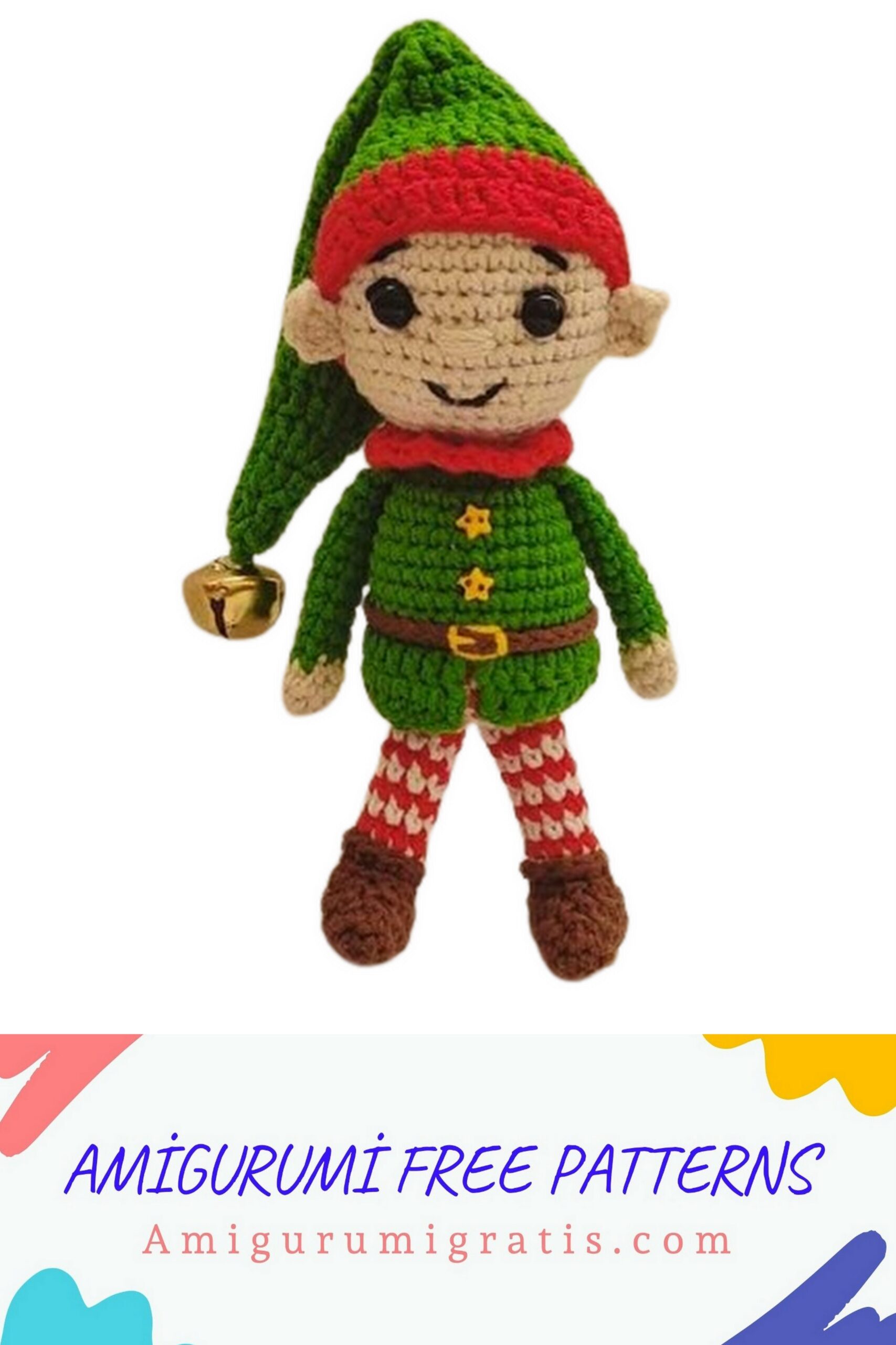 Christmas Crochet Elf Amigurumi Free Pattern - Amigurumi Pattern
