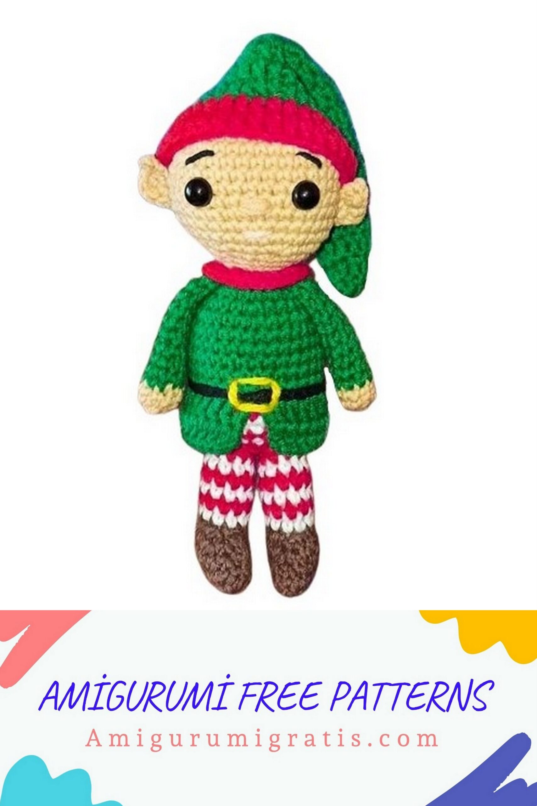 Christmas Crochet Elf Amigurumi Free Pattern - Amigurumi Pattern