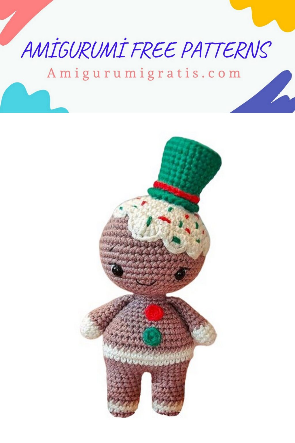 Crochet Gingerbread Man Amigurumi Free Pattern - Amigurumi Pattern