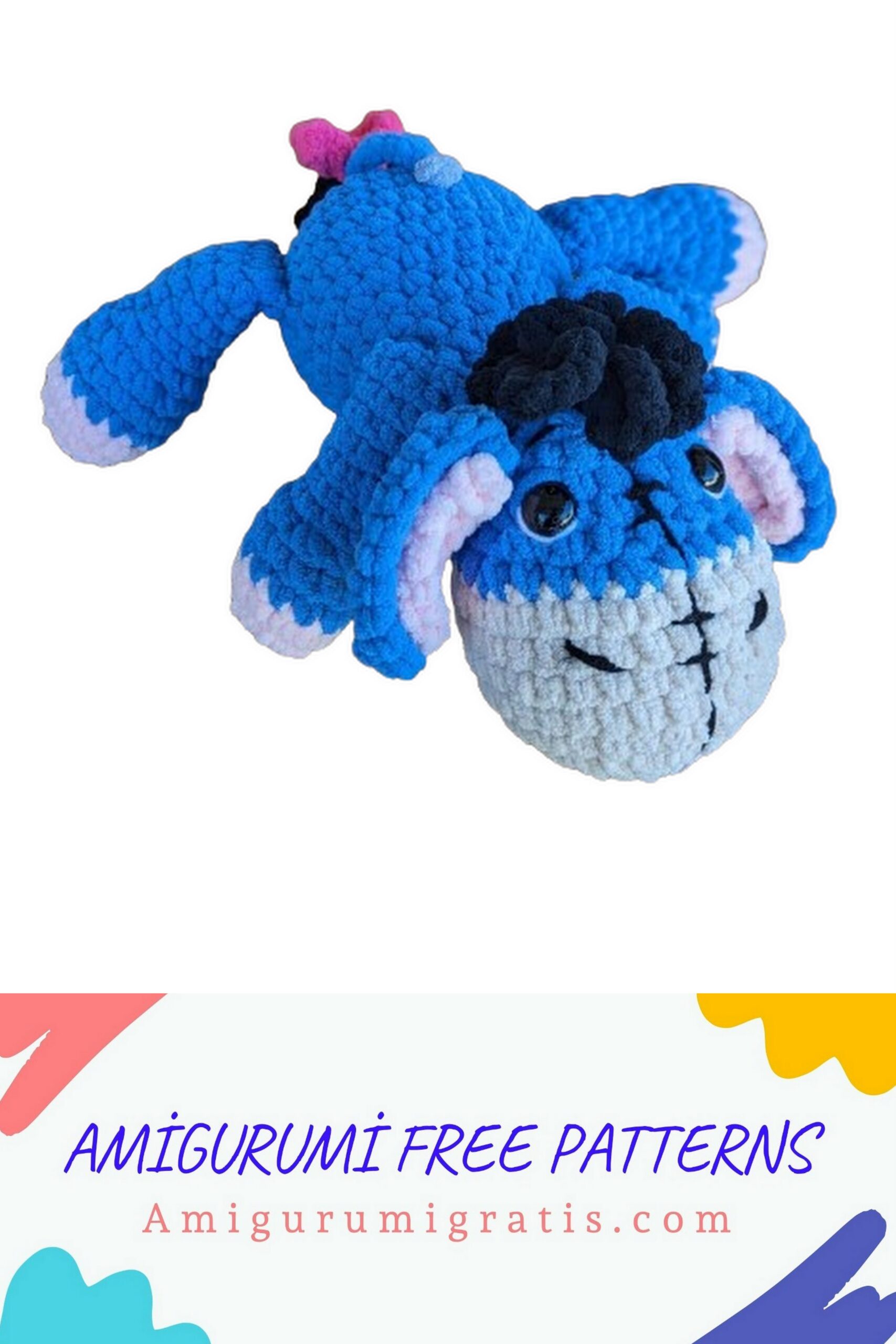 Crochet Eeyore Plush Amigurumi Free Pattern – Amigurumi Pattern
