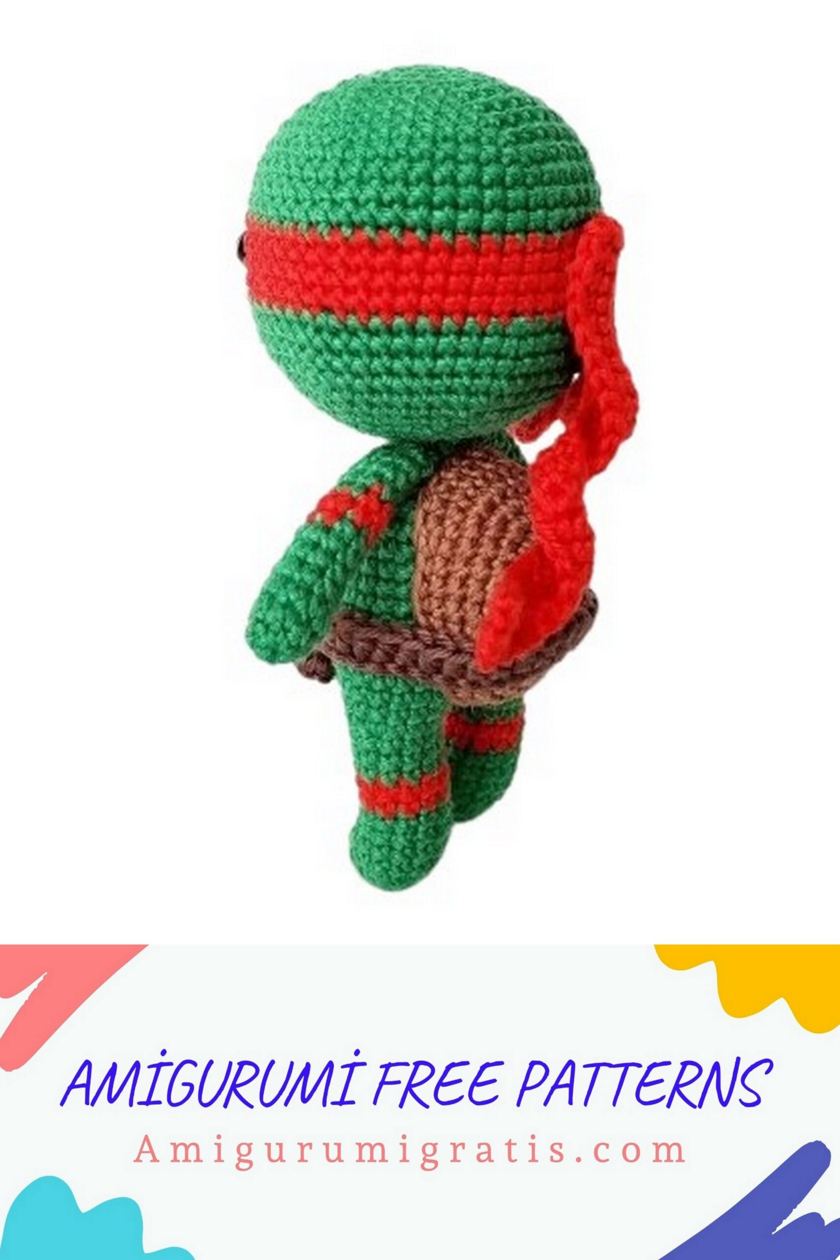 Crochet Ninja Turtle Amigurumi Free Pattern - Amigurumi Pattern