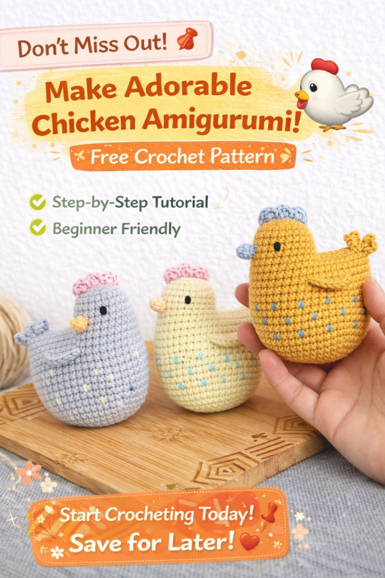 Cute Chicken Amigurumi Free Crochet Pattern – Amigurumi Pattern