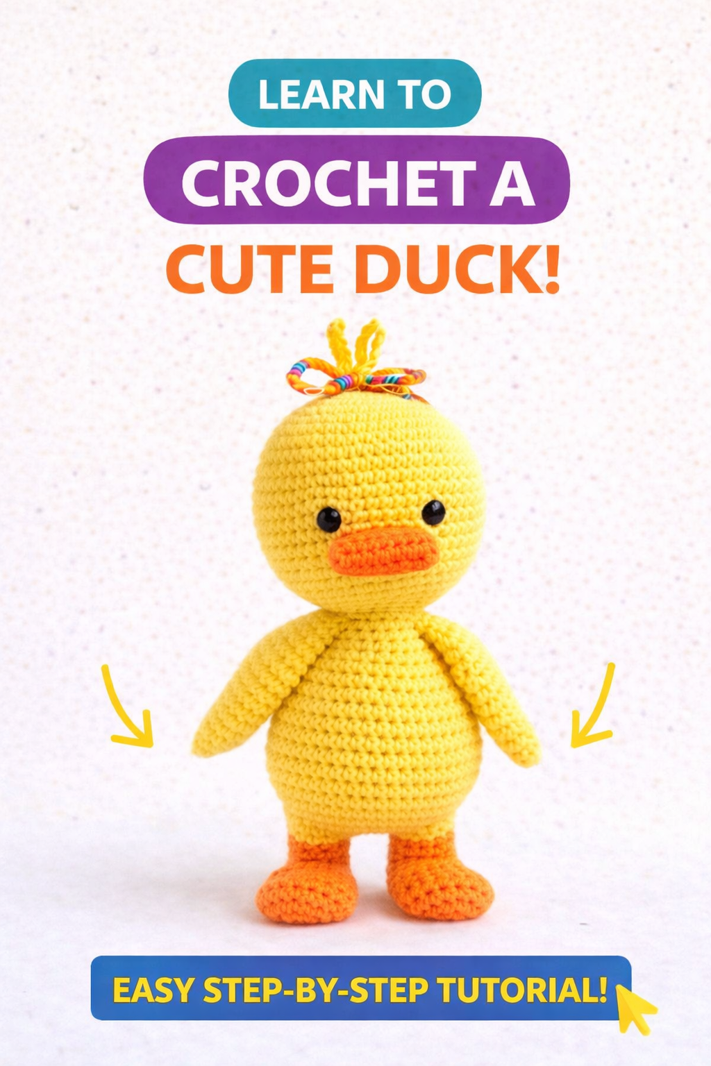 Duck Amigurumi Pattern – Cute Crochet Duck Toy – Amigurumi Pattern