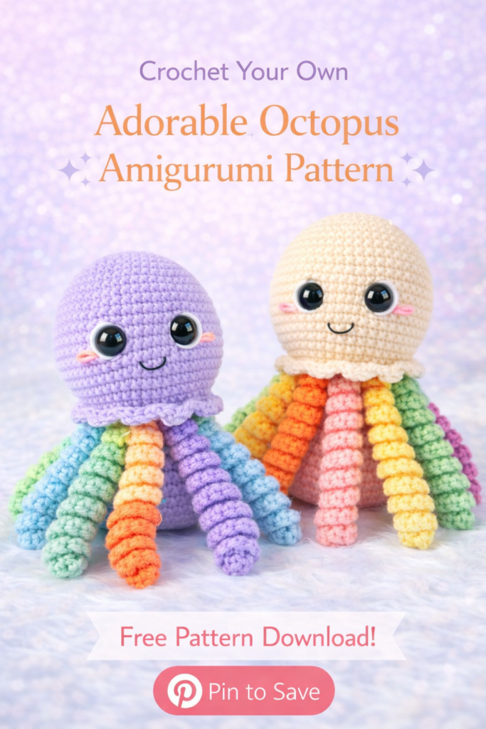 Octopus Amigurumi Free Pattern | Fast & Easy Crochet Toy - Amigurumi ...